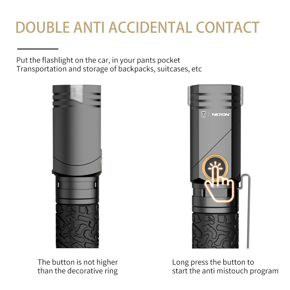 Nicron L71 Rechargeable Super Bright Twist flashlight – Nicron Store